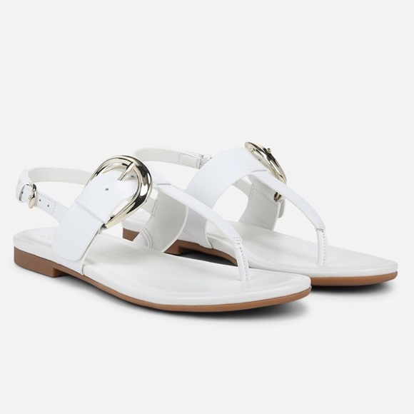 Naturalizer | Shoes | New Naturalizer Taylor White Leather Tstrap Sling ...